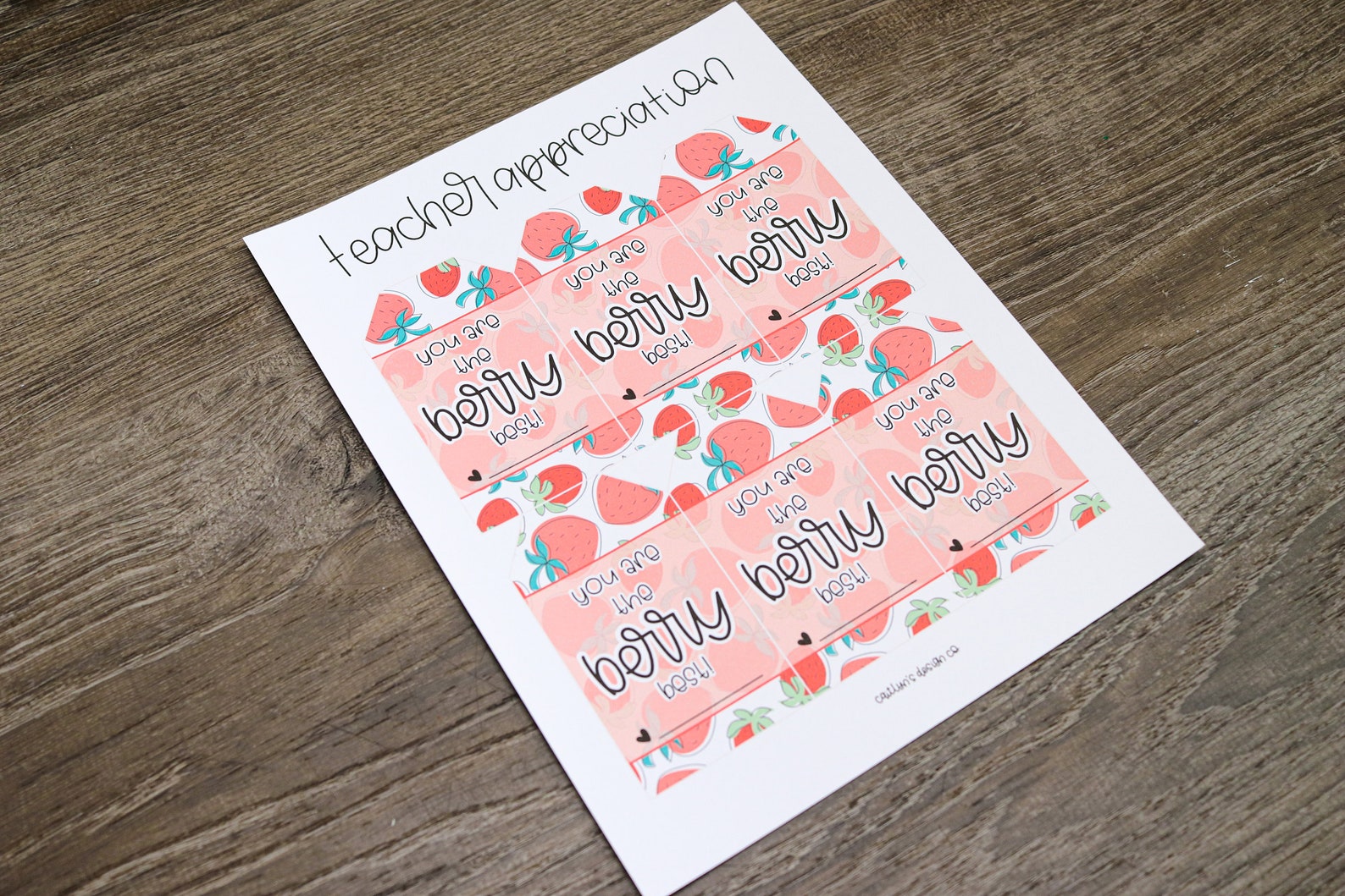 Berry Best Teacher | Teacher Appreciation Printable Tags | Teacher ...