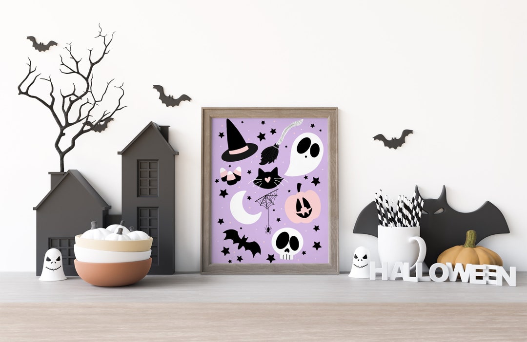 Scary Cute Printable - Purple | Halloween Activity | Halloween ...