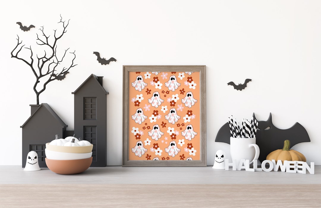 Groovy Ghost Printable- Orange | Halloween Activity | Halloween ...
