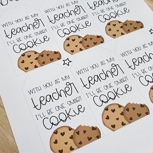 With You as My Teacher I'll Be One Smart Cookie- Back to School | Back ...