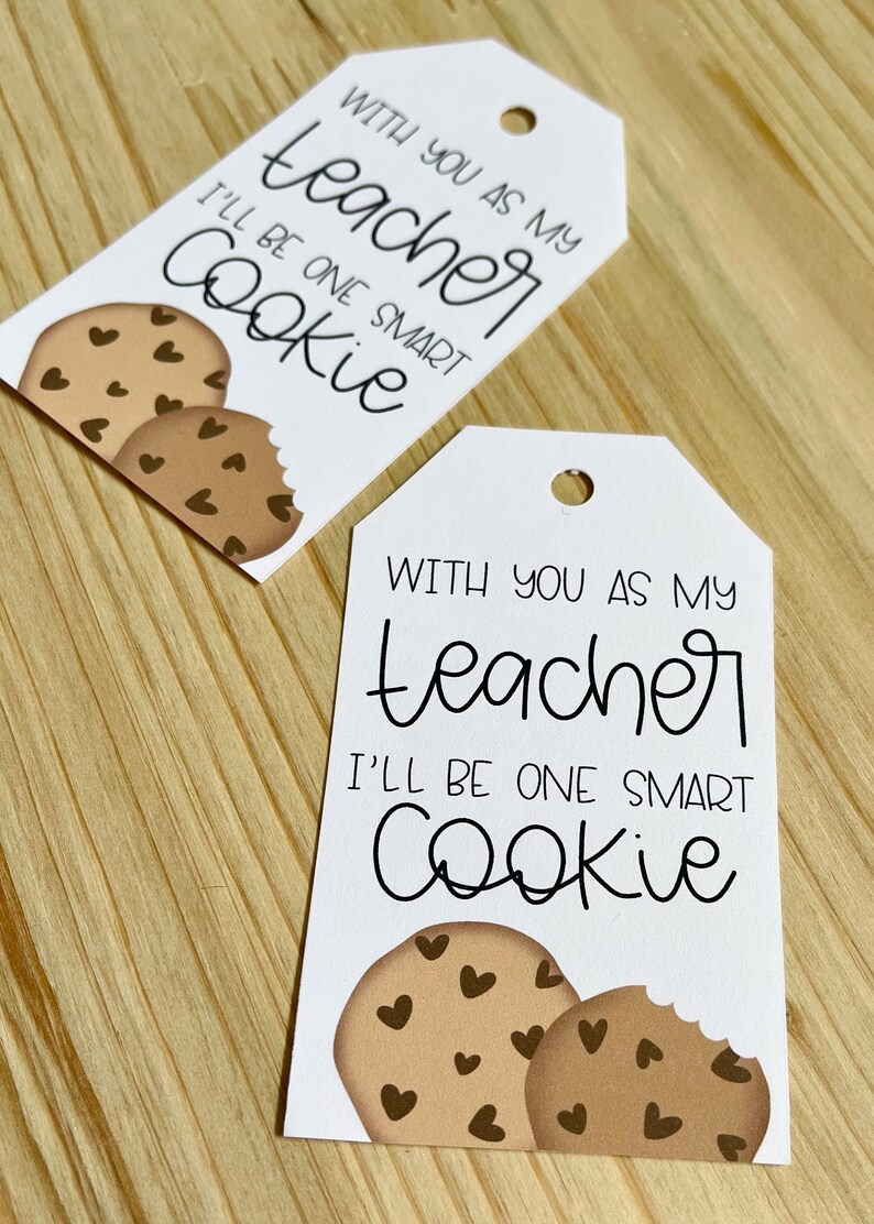 With You as My Teacher I'll Be One Smart Cookie Back to - Etsy