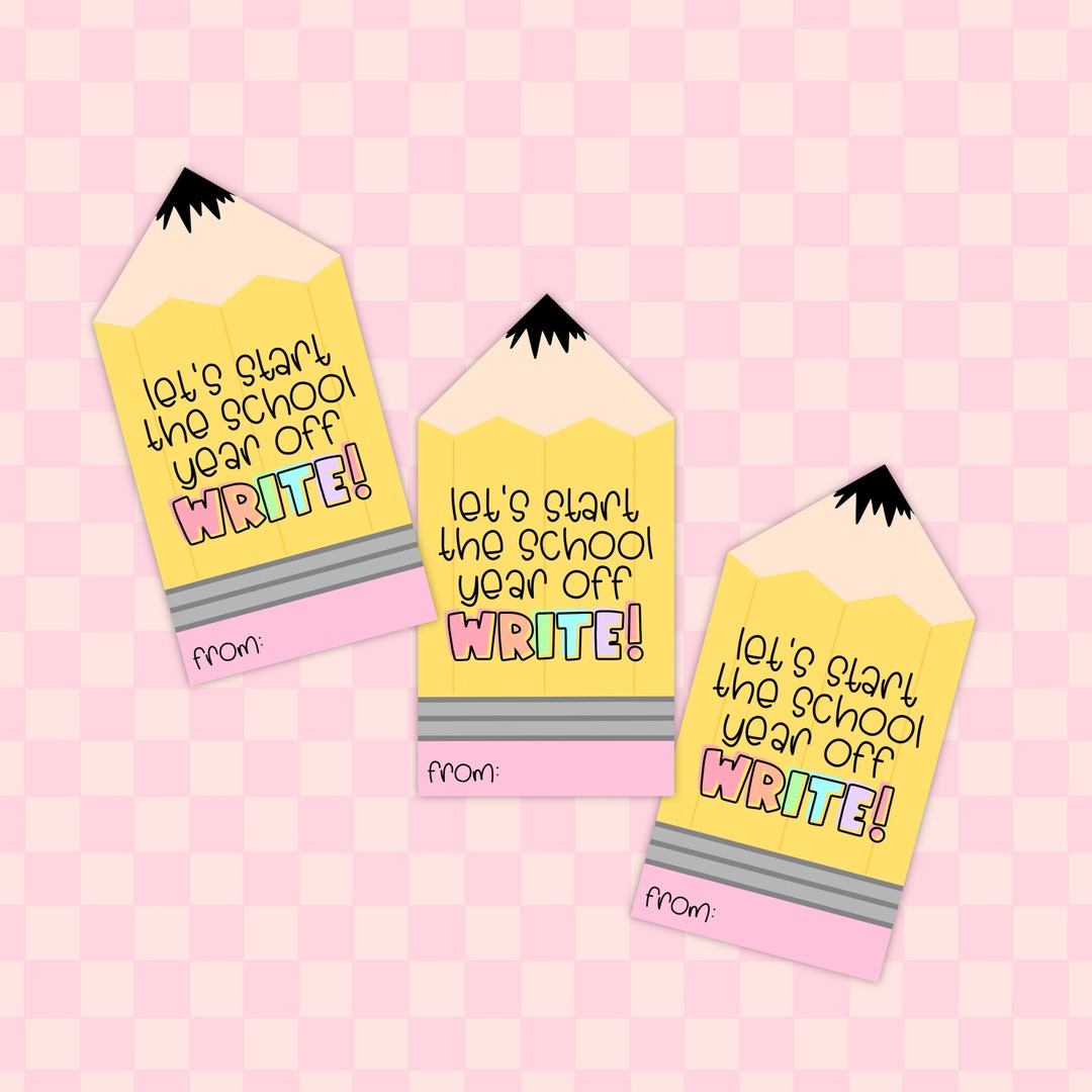 Start the Year off WRITE Tags- Back to School | Back to School ...