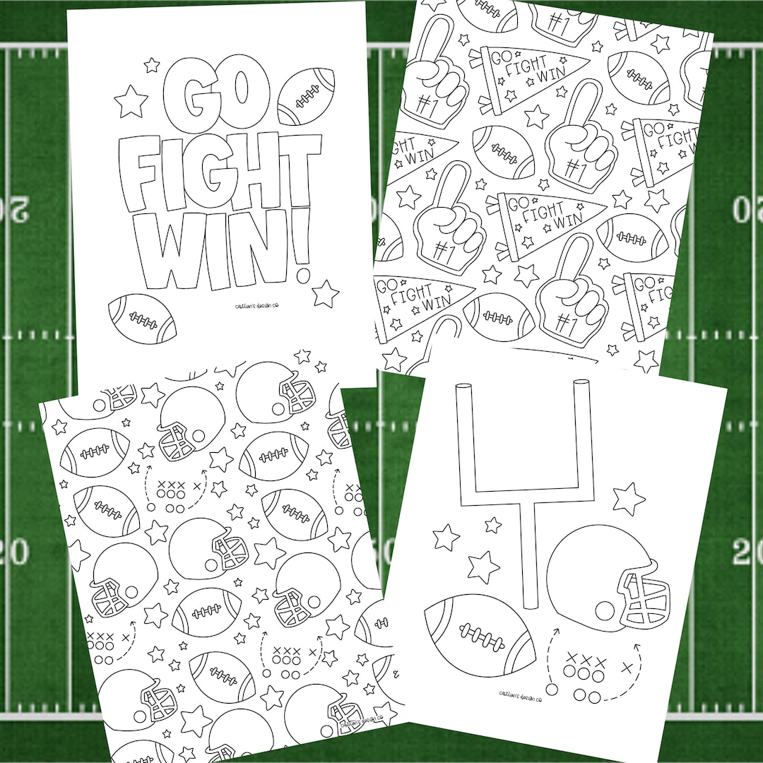 Football Coloring Pages | Super Bowl Coloring Pages | Super Bowl Sunday ...