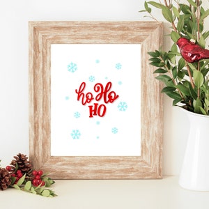 Ho Ho Ho Printable | Christmas Printable | Christmas Decor - Etsy