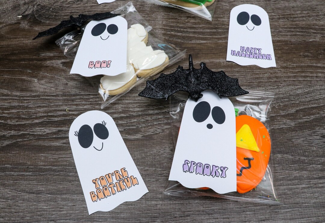 Ghost Gift Tags- Pink/orange/purple | Halloween Activity | Halloween ...
