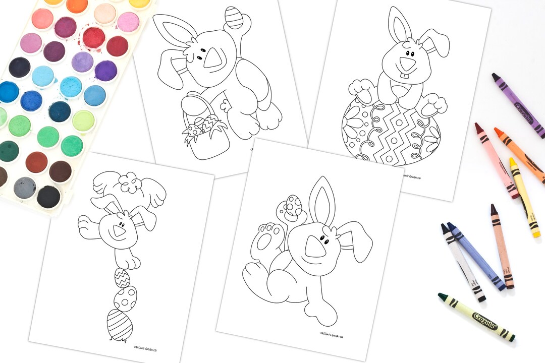 Easter Bunny Coloring Pages | Easter Activity | Kids Activity | Kids ...