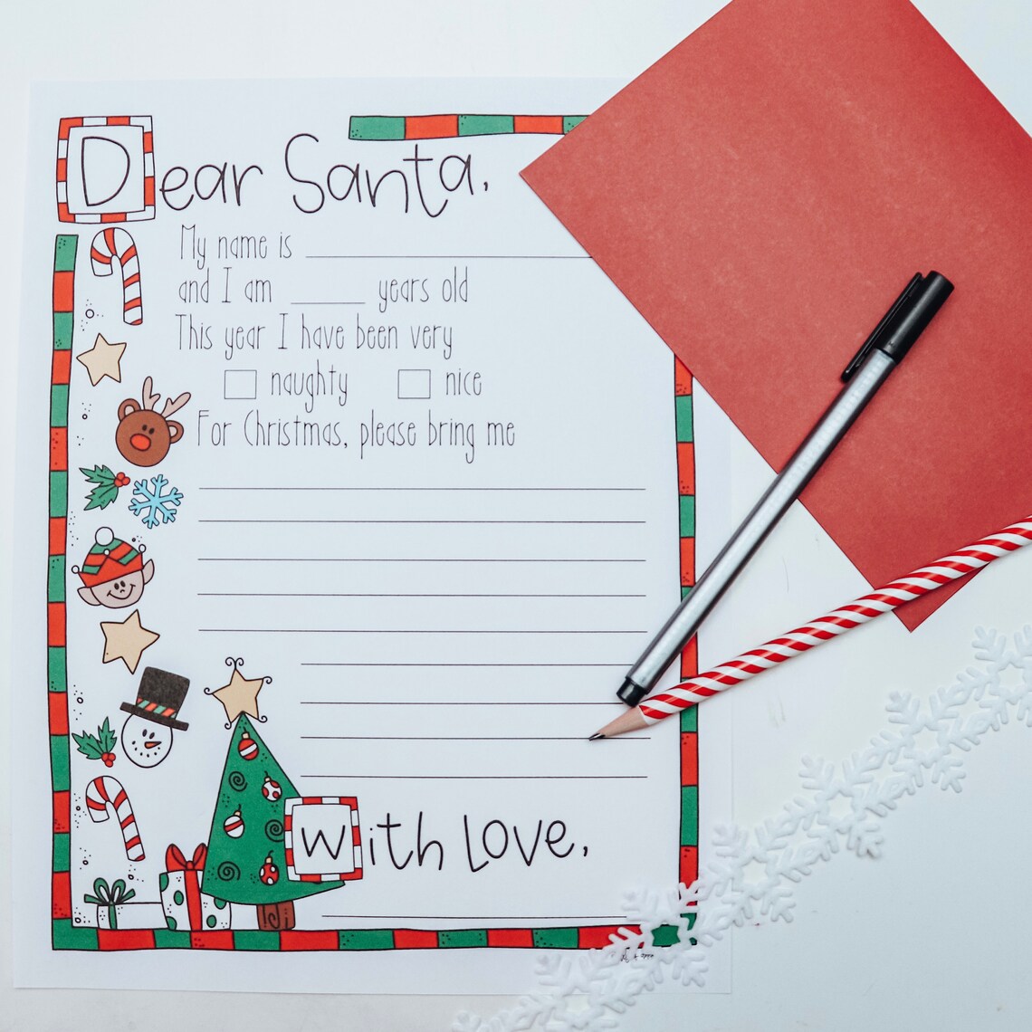 Letter to Santa| Christmas Activity | Winter Activity | Kids Activity ...