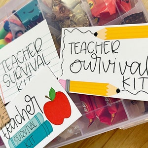 Teacher Survival Kit- Back to School | Back to School Printable - Etsy