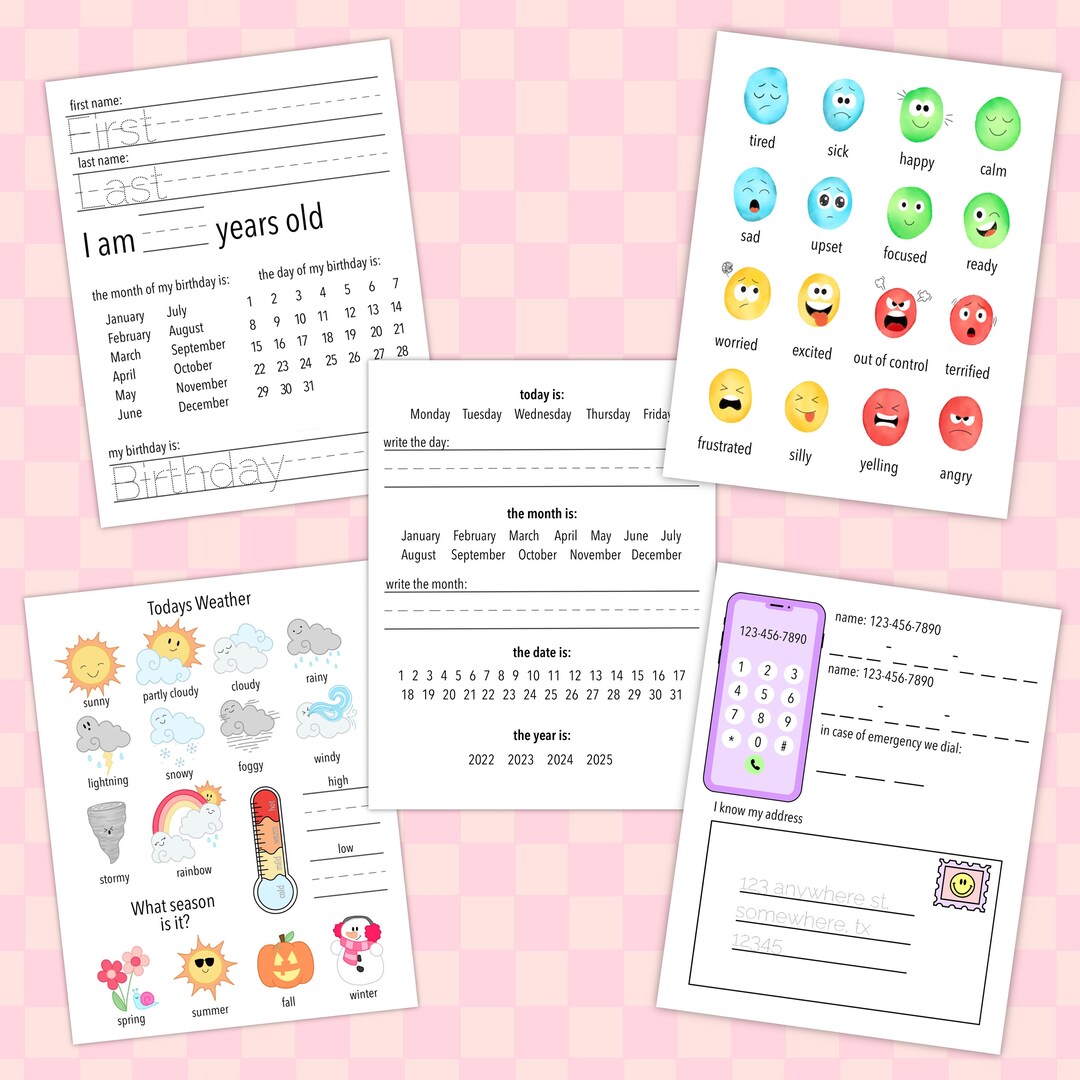 Morning Menu | Homeschool Menu Pages | Morning Menu Template | Morning ...