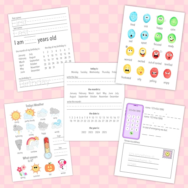 Printable Homeschool Morning Menu - Etsy