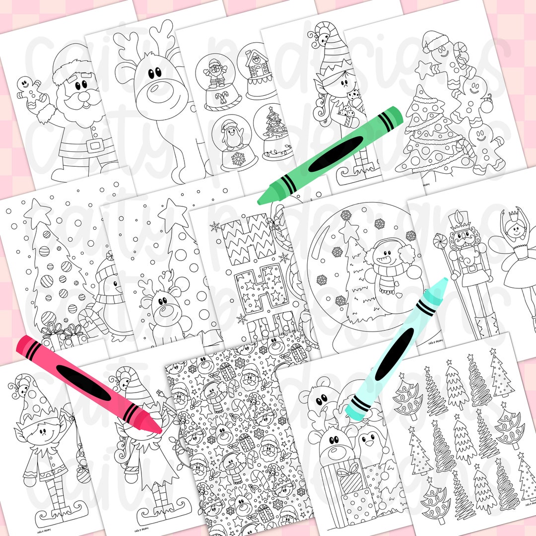 Christmas Coloring Bundle| Christmas Activity | Winter Activity | Kids ...
