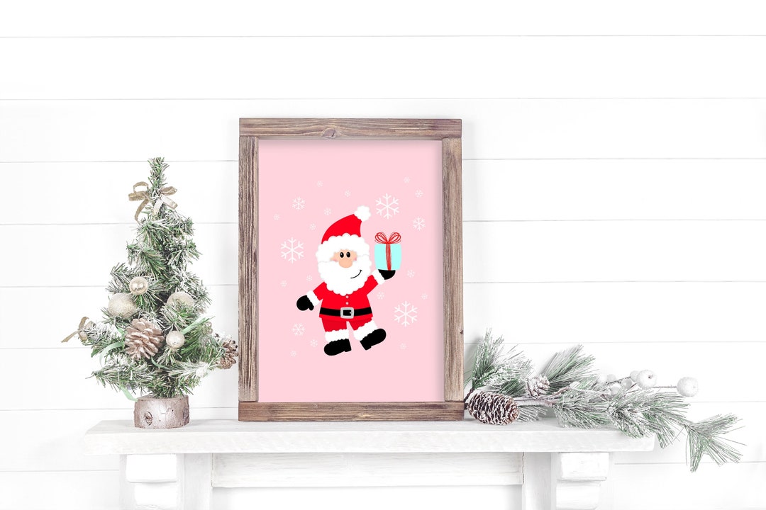 Santa Printable| Christmas Printable | Christmas Decor - Etsy