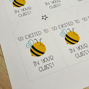 Bee in Your Class- Back to School | Back to School Printable - Etsy