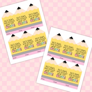 Start the Year off WRITE Tags- Back to School | Back to School ...