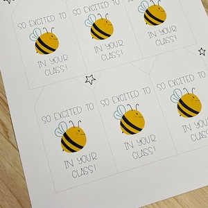 Bee in Your Class- Back to School | Back to School Printable - Etsy