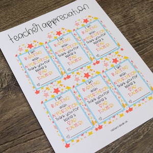 Bursting With Appreciation Teacher Appreciation Printable Tags Teacher ...