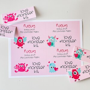 Love Monster Playdoh Valentine’s Cards | Valentines Day Cards ...