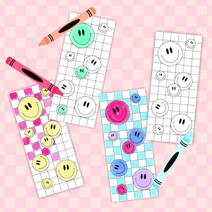 Checkered Smiley Bookmarks | DIY | Coloring Page | Back to School ...