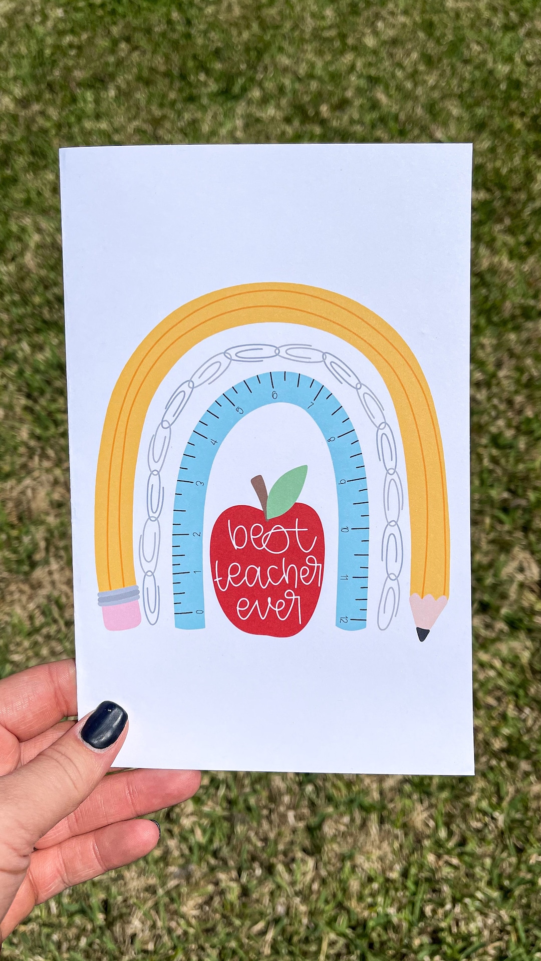 Teacher Rainbow | Teacher Appreciation Printable Card | Teacher ...