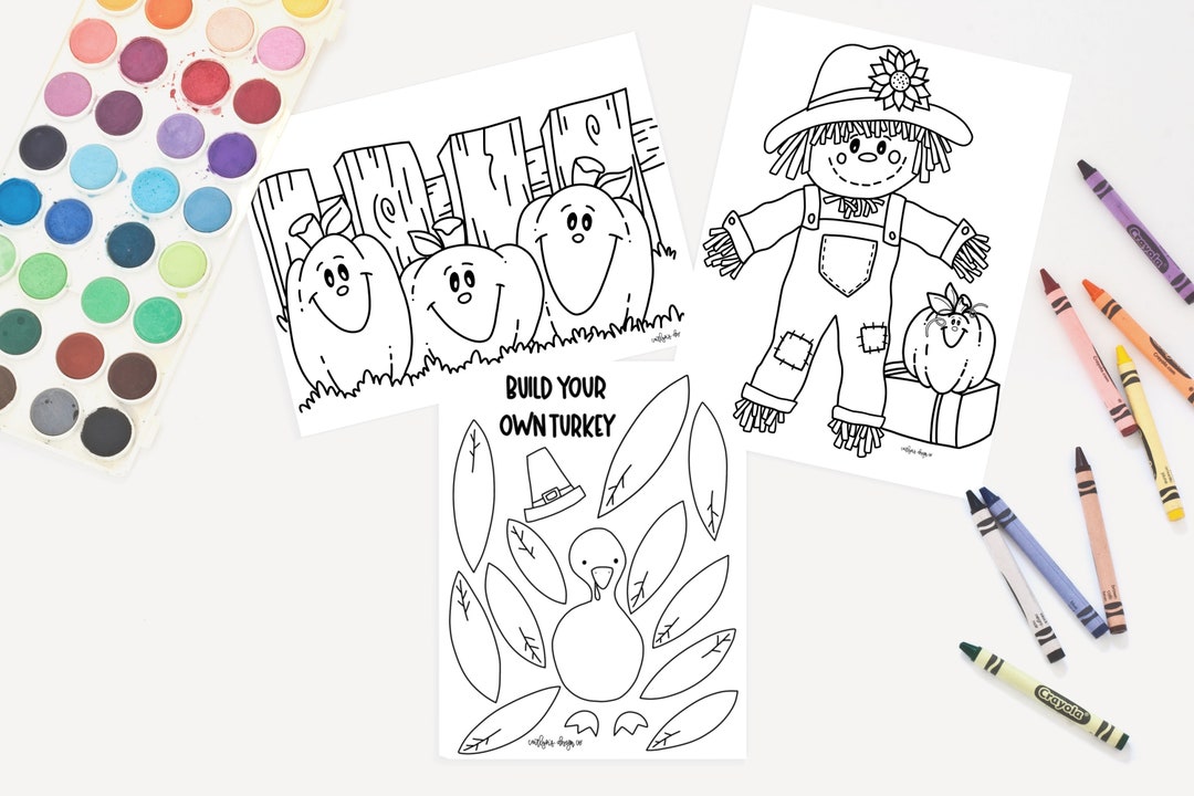Thanksgiving Activity and Coloring Book| Fall Activity | Thanksgiving ...
