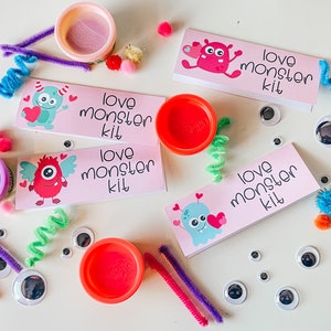 Love Monster Playdoh Valentine’s Cards | Valentines Day Cards ...