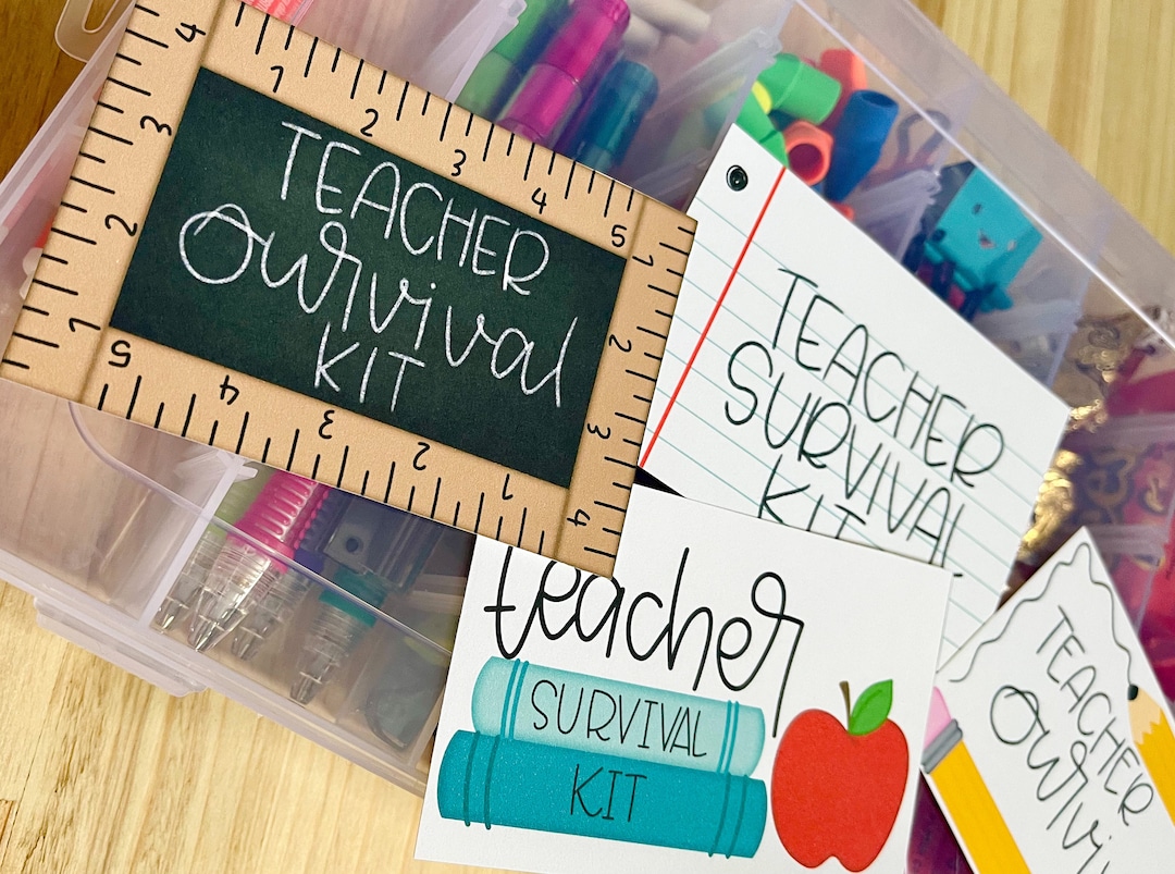 Teacher Survival Kit- Back to School | Back to School Printable - Etsy