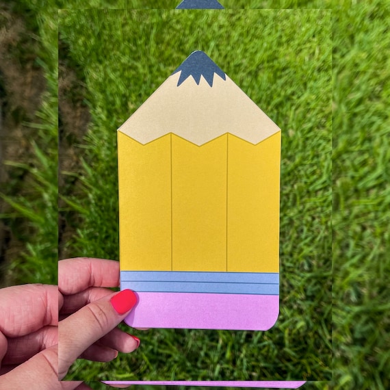 Pencil Card Teacher Appreciation Printable Card please Read - Etsy