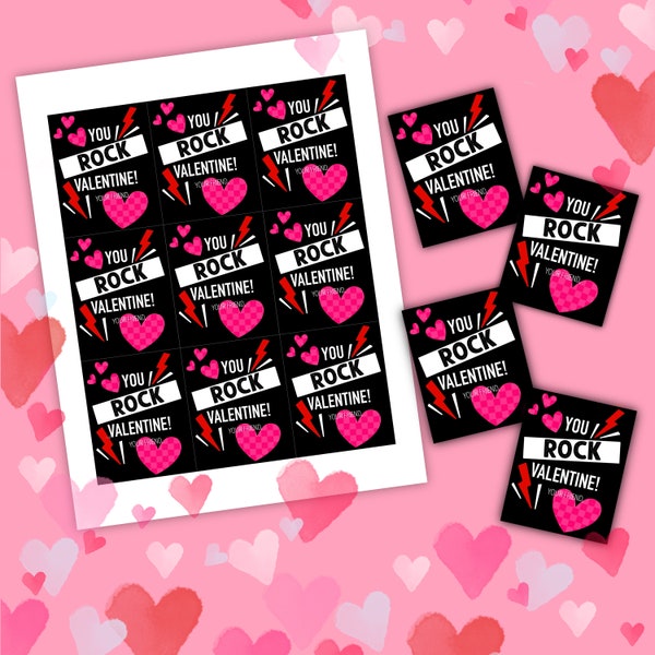 You Rock Valentine - Etsy