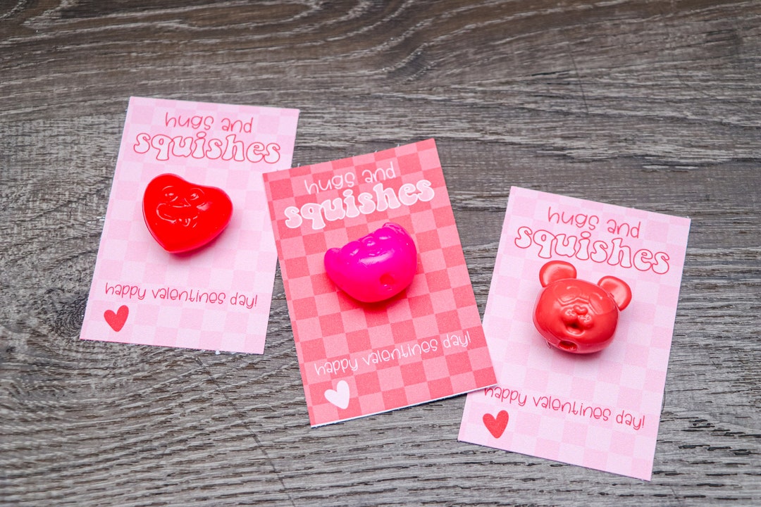 Hugs + Squishes Valentines | Squishy Theme Valentine | Valentines Day ...