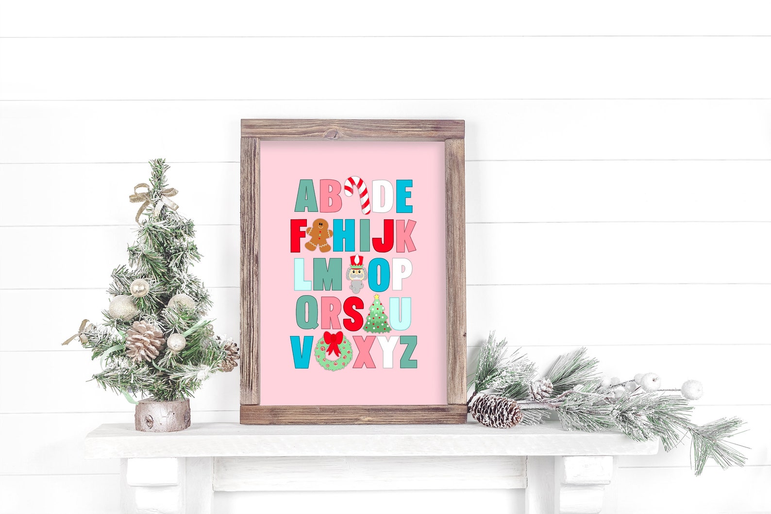 Christmas Abc's Printable| Christmas Printable | Christmas Decor - Etsy
