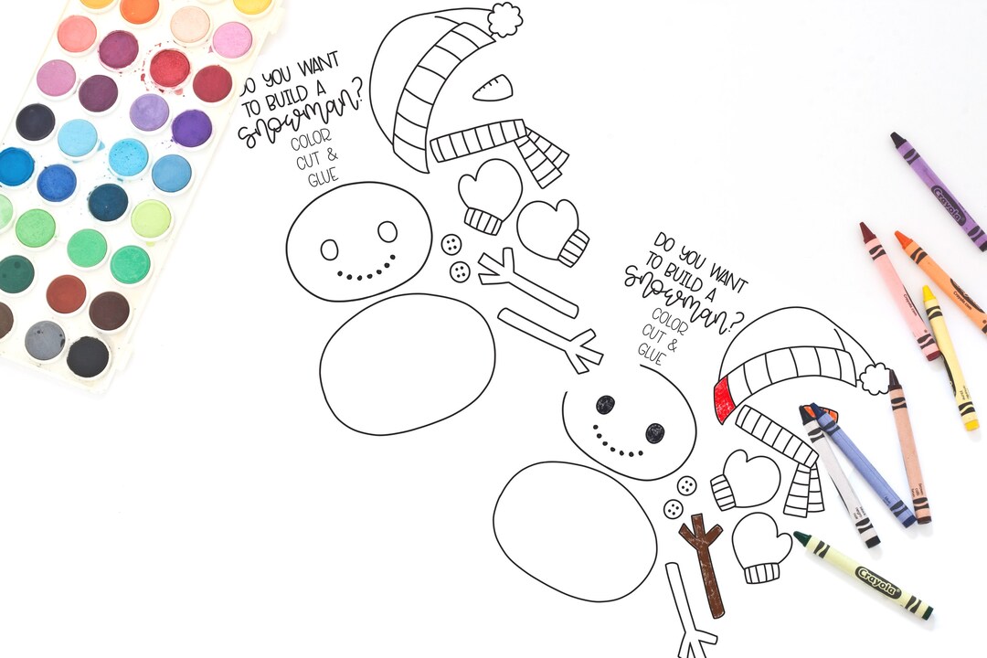 Build a Snowman | Winter Activity | Kids Activity | Christmas Activity ...