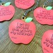 I'm so Excited You're My Teacher Apple Gift Tag Back to School Back to ...