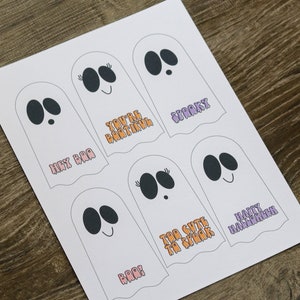 Ghost Gift Tags- Pink/orange/purple | Halloween Activity | Halloween ...