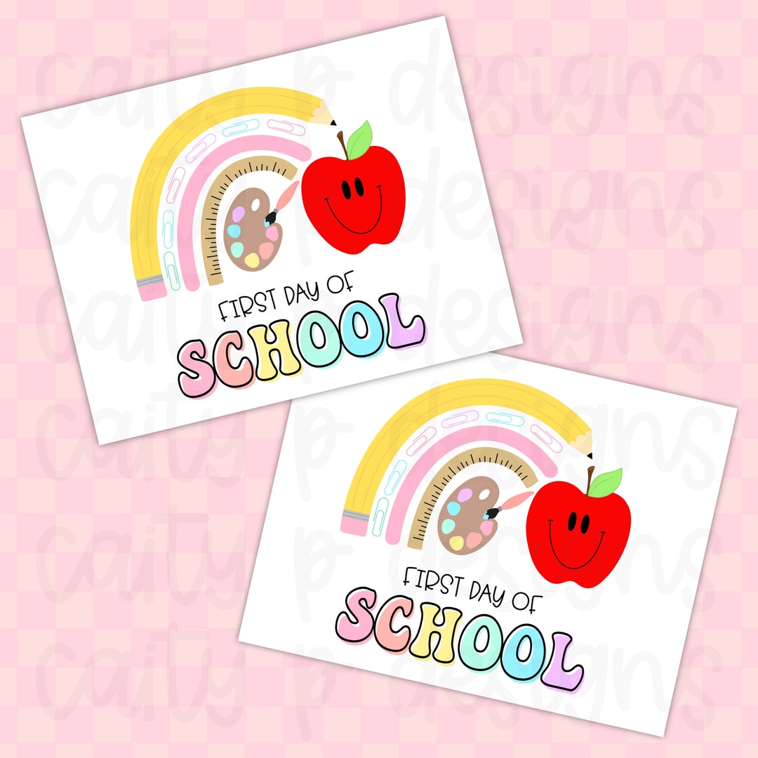 First Day of School Sign- First Day Pics, Back to School, Photo Op ...