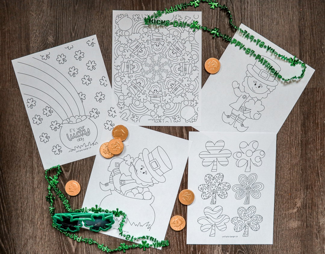 St. Patrick's Day Coloring Pages | iPad Coloring Pages | Digital ...