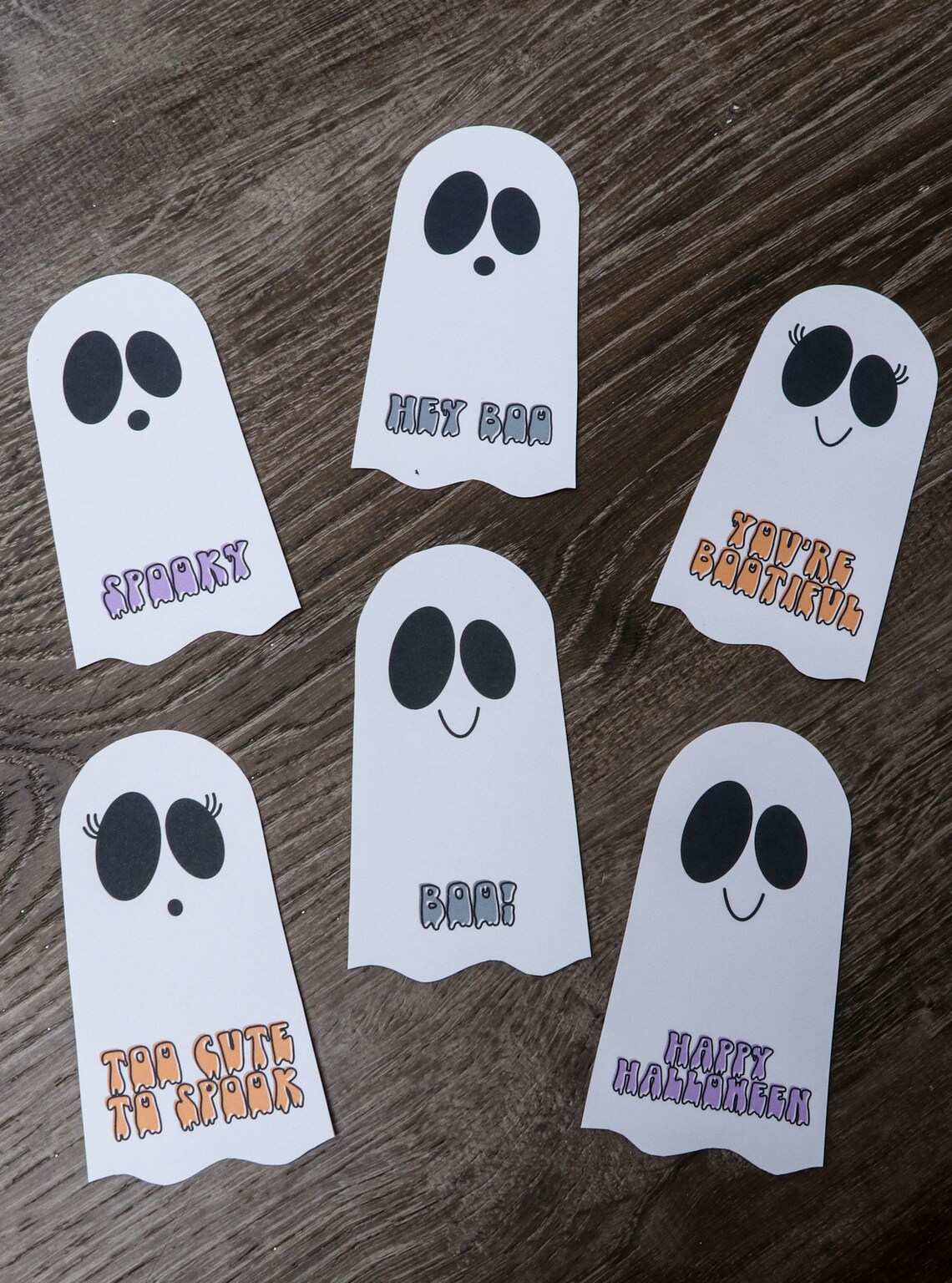 Ghost Gift Tags- Grey/orange/purple | Halloween Activity | Halloween ...