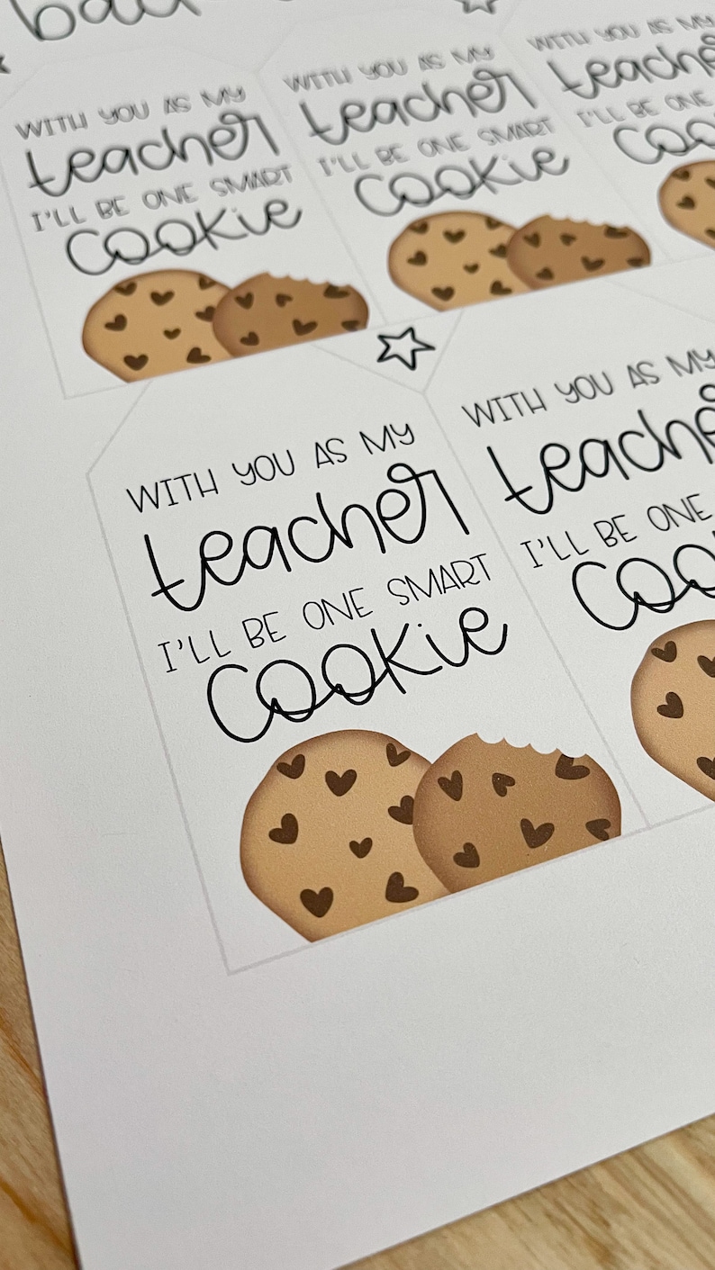 With You as My Teacher I'll Be One Smart Cookie- Back to School | Back ...
