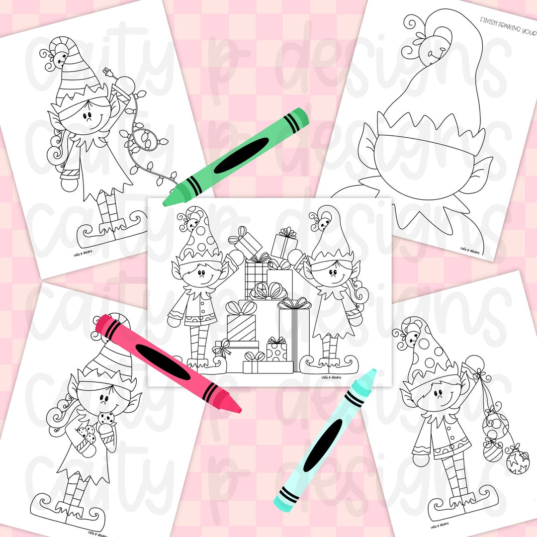 Santa Coloring Pages| Christmas Activity | Winter Activity | Kids ...