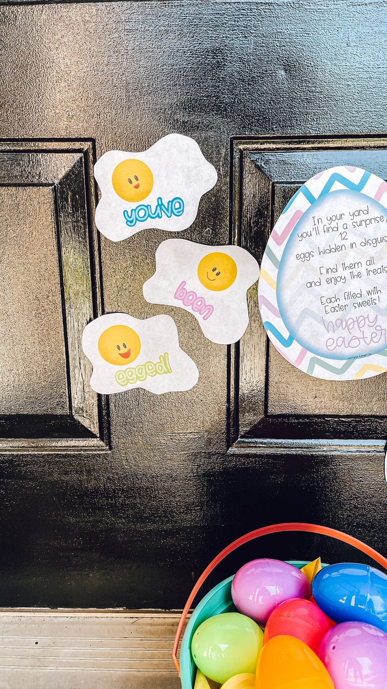 You've Been Egged Digital Download | Easter Activity | Kids Activity - Etsy