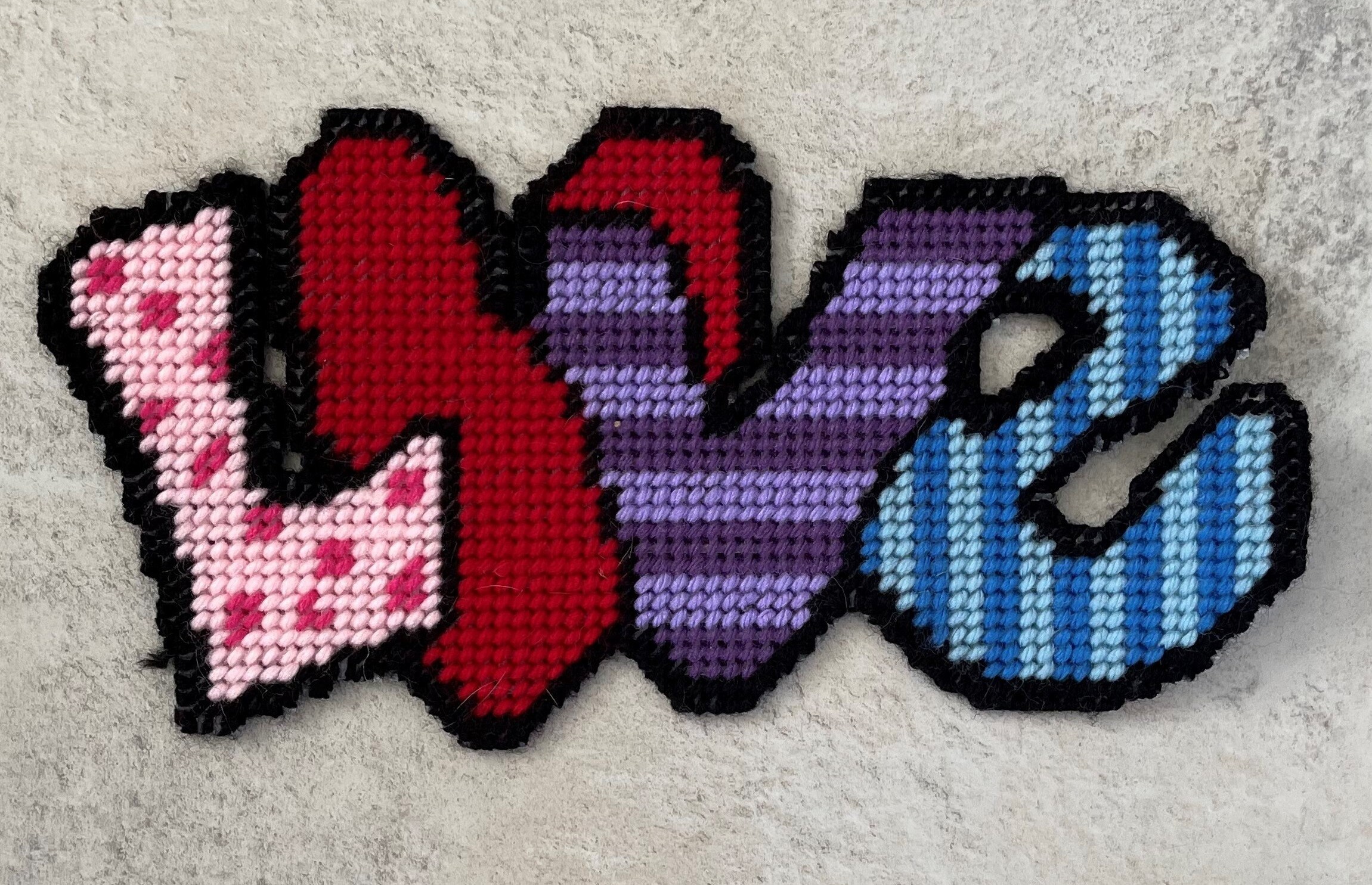 Plastic Canvas Digital PDF Pattern Valentine Love Designed by Myself - Etsy