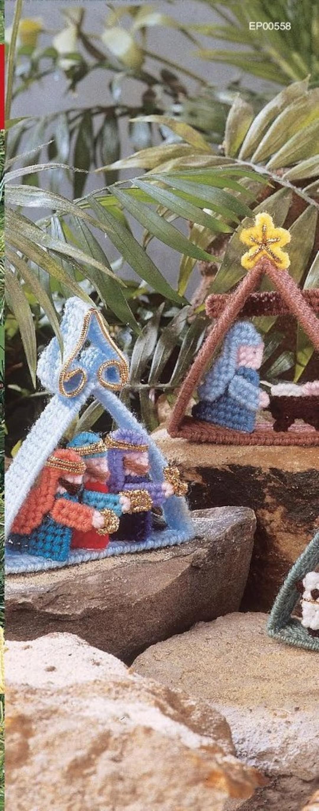Plastic Canvas Digital PDF Pattern Christmas Nativity Scenes Ornaments ...