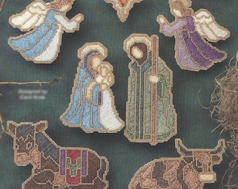Plastic Canvas Digital PDF Pattern Nativity Tissue Cover Christmas - Etsy