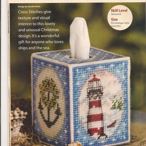 Pdf PATTERN Camper Van Tissue Box Cover for Plastic Canvas | Etsy