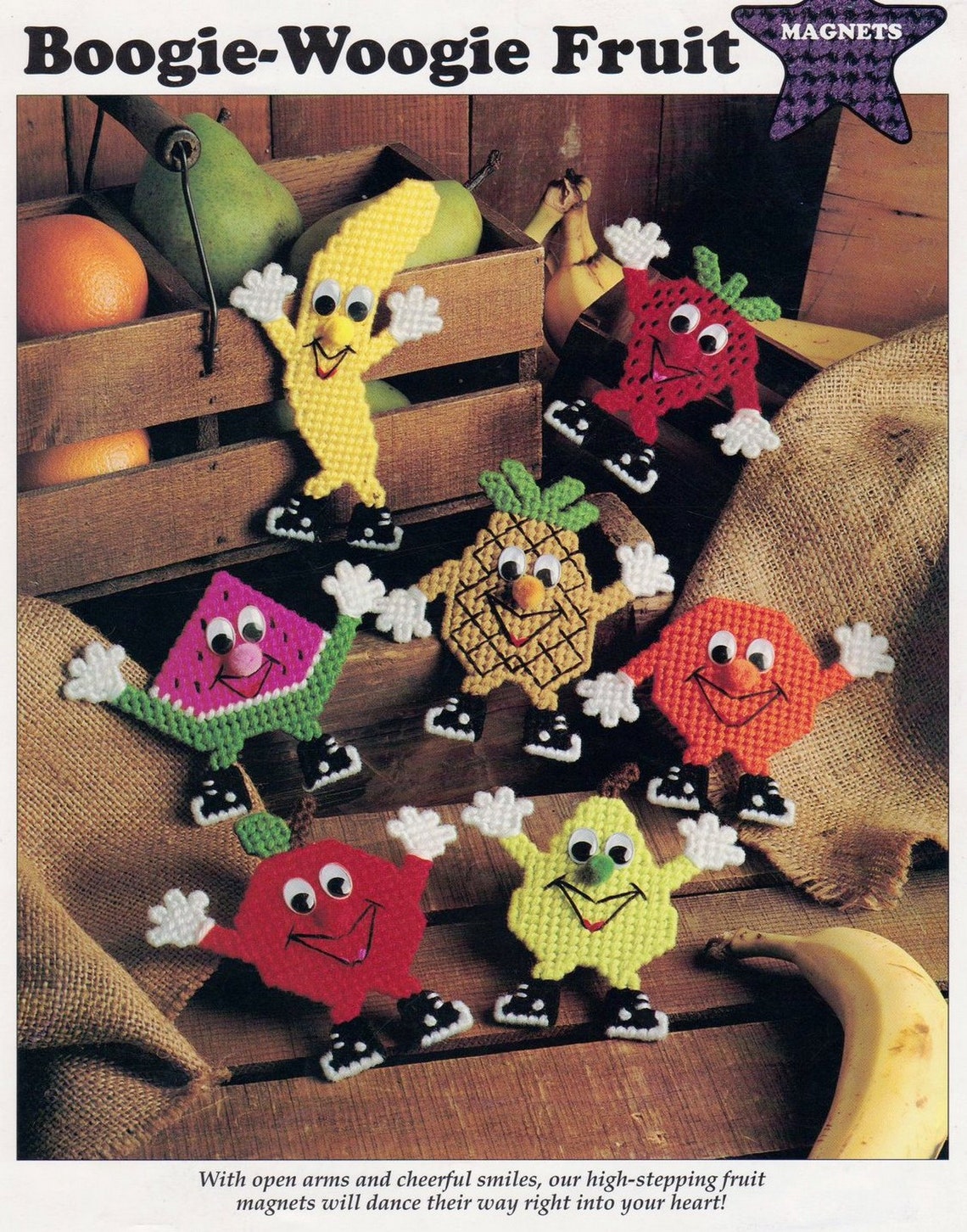 Plastic Canvas Digital PDF Pattern Boogie Woogie Fruit Magnets - Etsy