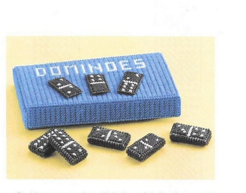 Plastic Canvas Digital PDF Pattern Dominoes With Case - Etsy