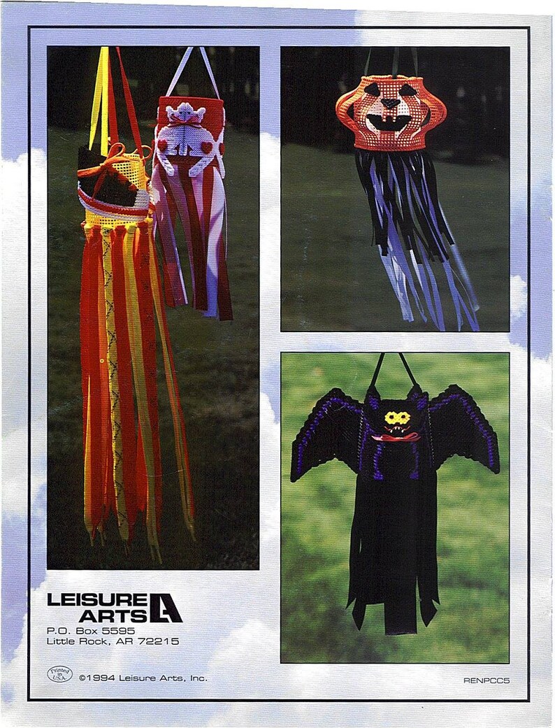 Plastic Canvas Digital PDF Pattern Creative Windsocks Holidays - Etsy