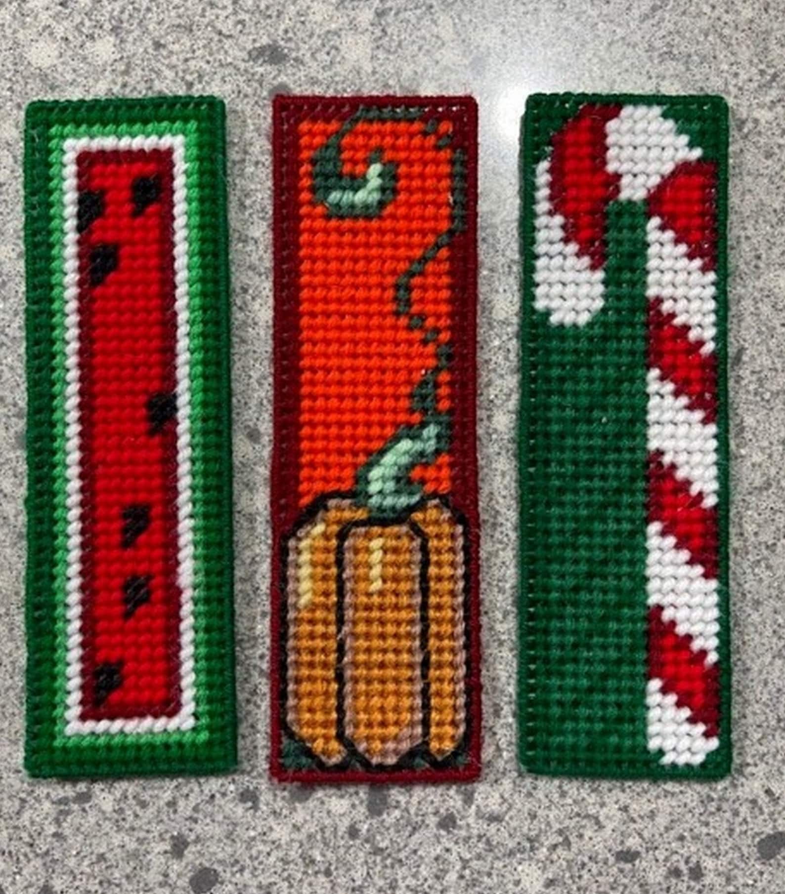 Handmade Plastic Canvas Bookmarks - Etsy