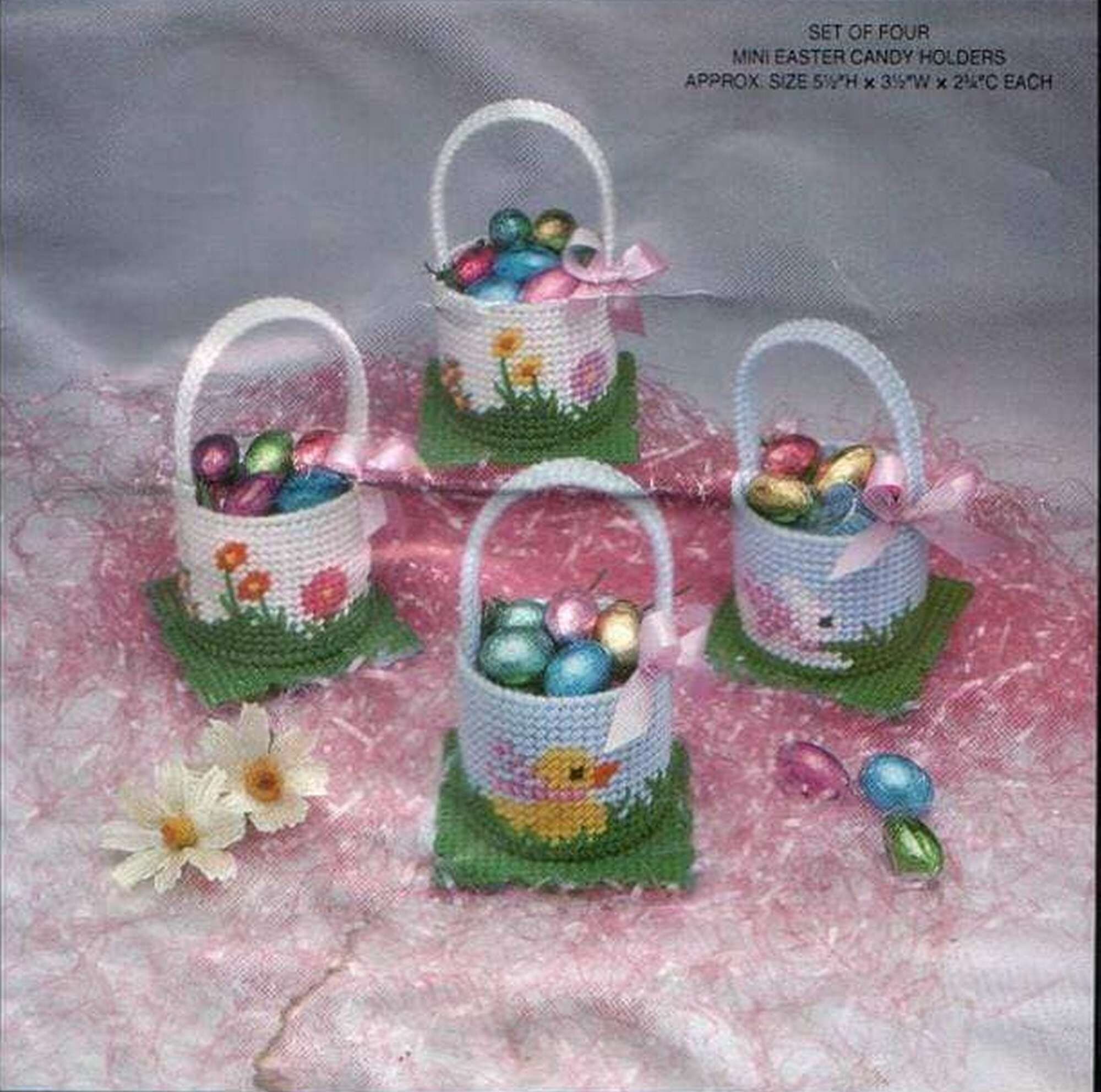 Plastic Canvas Digital PDF Pattern Mini Easter Candy Holders - Etsy