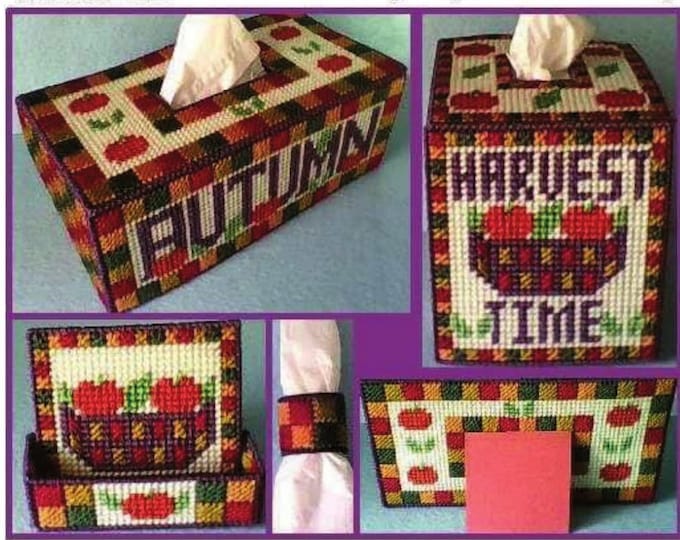 Plastic Canvas Digital PDF Pattern A Bounty of Fall Decorations - Etsy