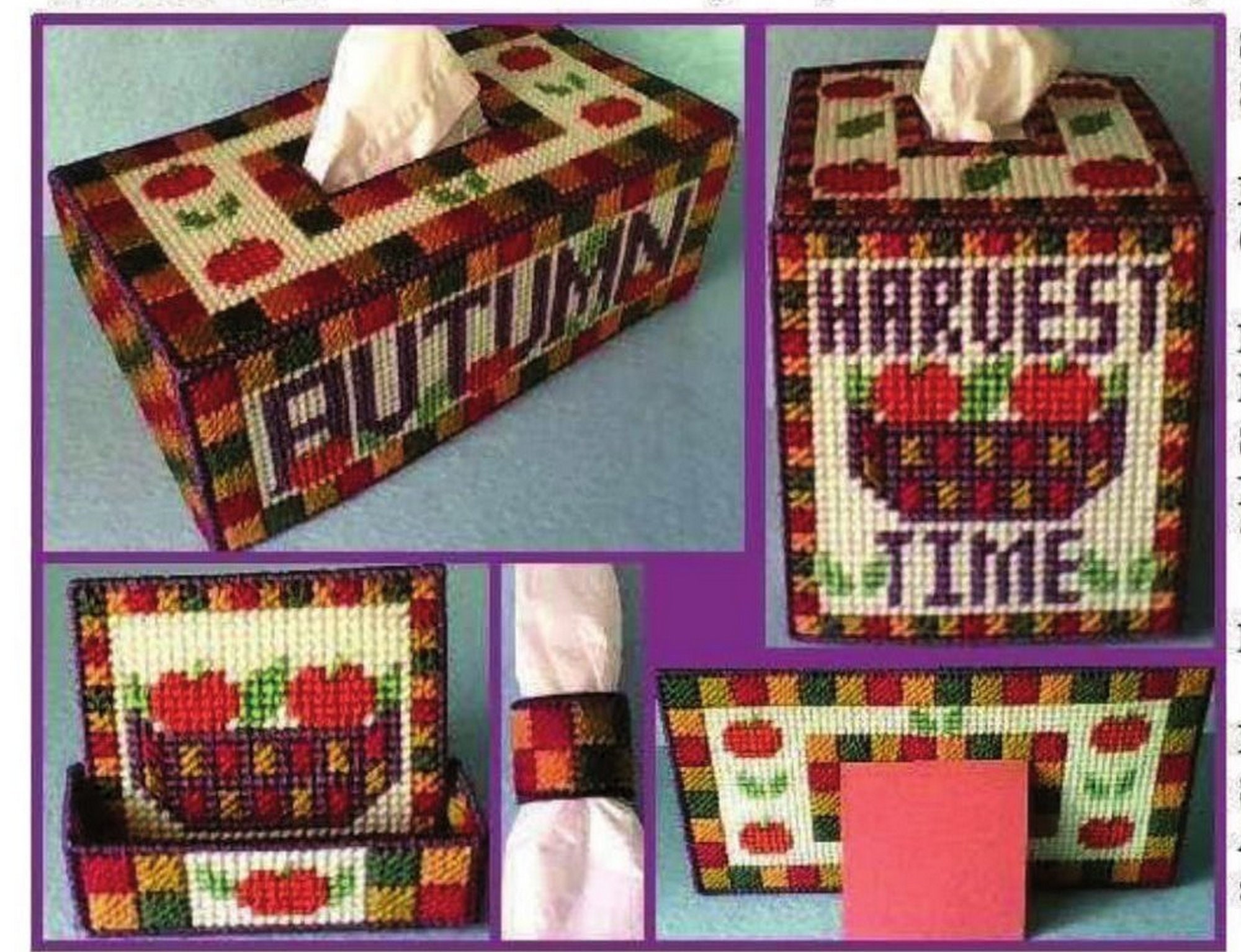 Plastic Canvas Digital PDF Pattern A Bounty of Fall Decorations - Etsy